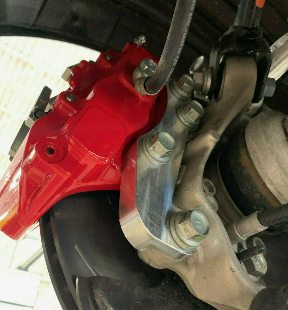 Lexus GSF RCF Rear Brembo caliper mounting bracket kit – 350phi