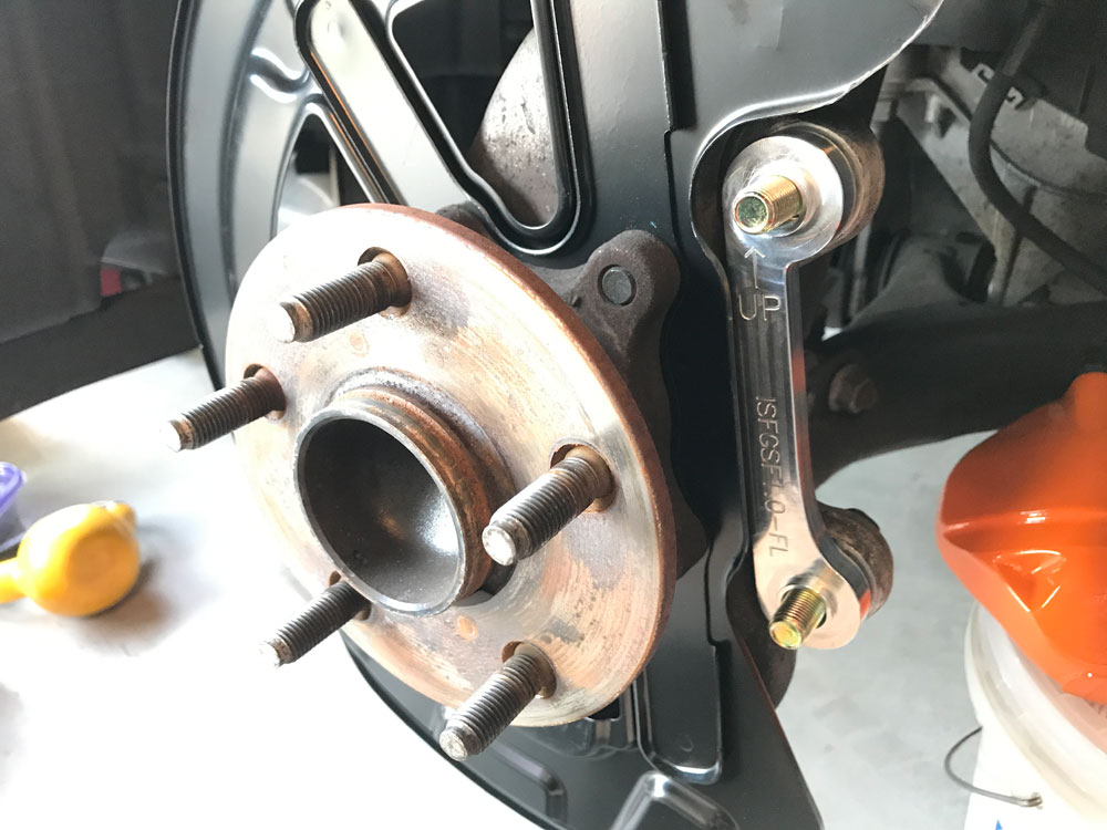 Lexus GSF RCF front caliper mounting adapter for 08-14 IS F – 350phi