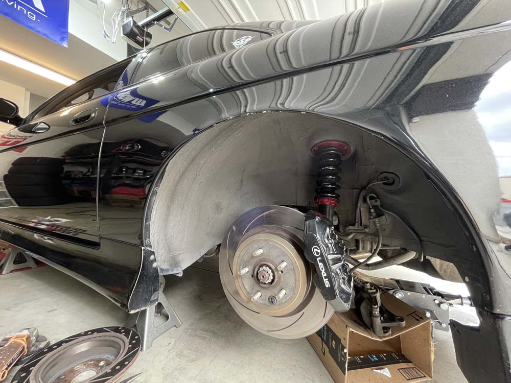 Lexus GSF/RCF/ISF rear caliper mounting adapter for 92-00 SC300/400 ...